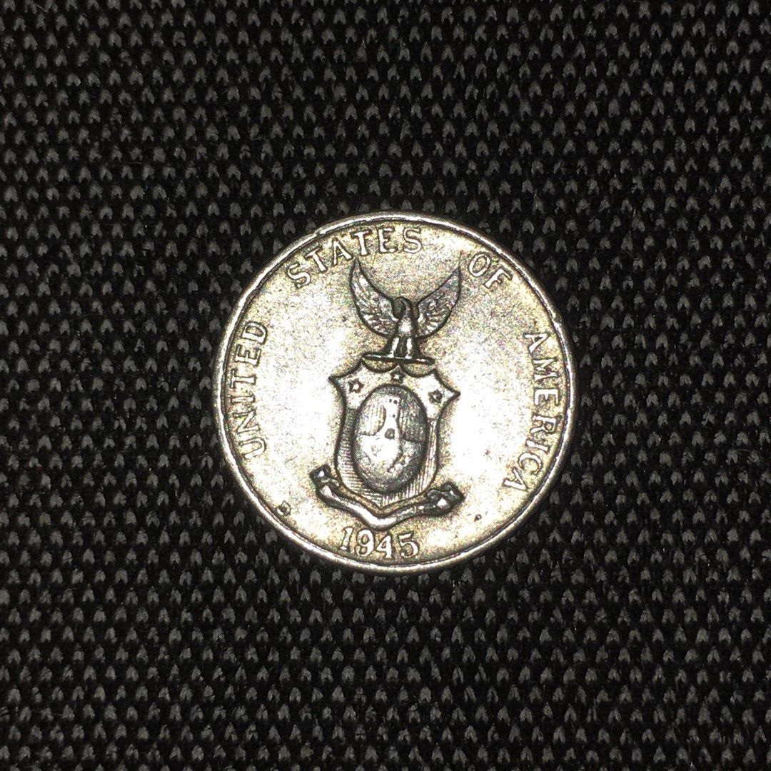 Silver Coin 10 Centavos 1945 USPI WW2, Hobbies & Toys, Memorabilia ...