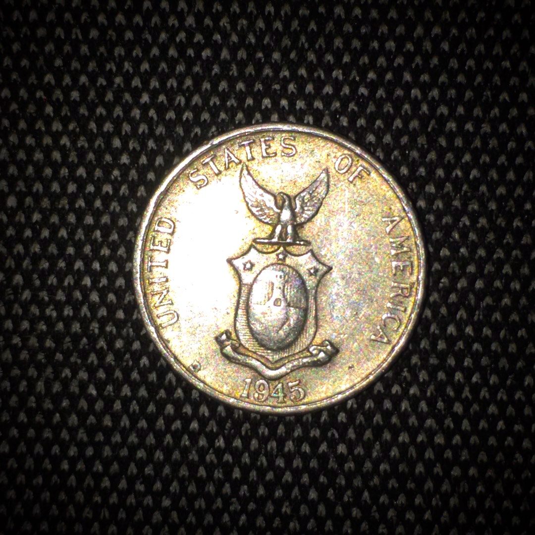 Silver Coin 1945 USPI 10 Centavos WWII, Hobbies & Toys, Memorabilia ...