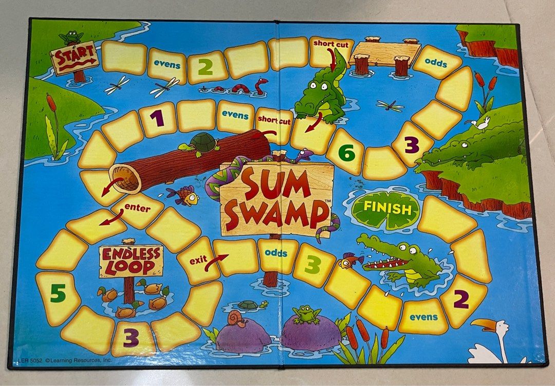 Sum swamp addition and subtraction game, Hobbies & Toys, Toys & Games ...