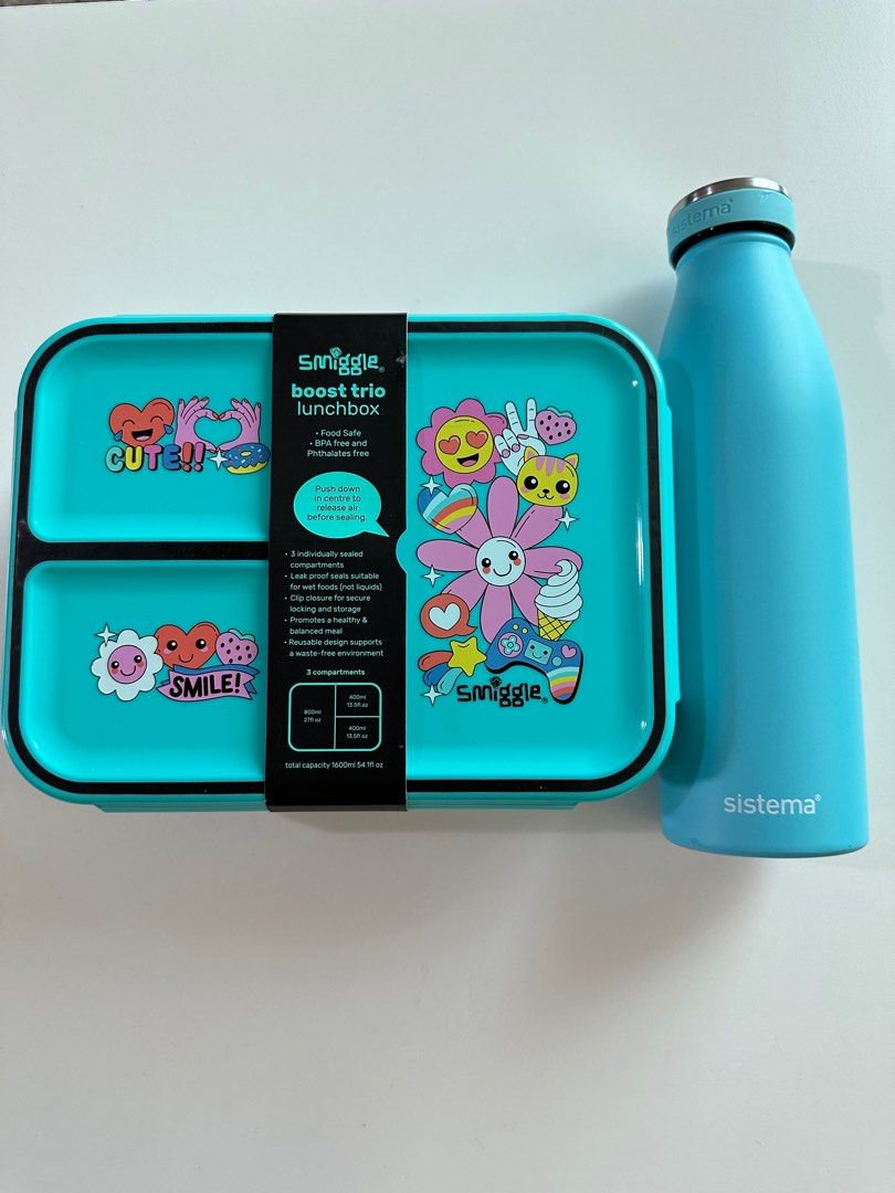 Smiggle + Sistema Lunch box set, Furniture & Home Living, Kitchenware ...