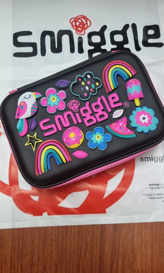 Smiggle Hard Top Double Up Pencil Case, Babies & Kids, Babies & Kids ...