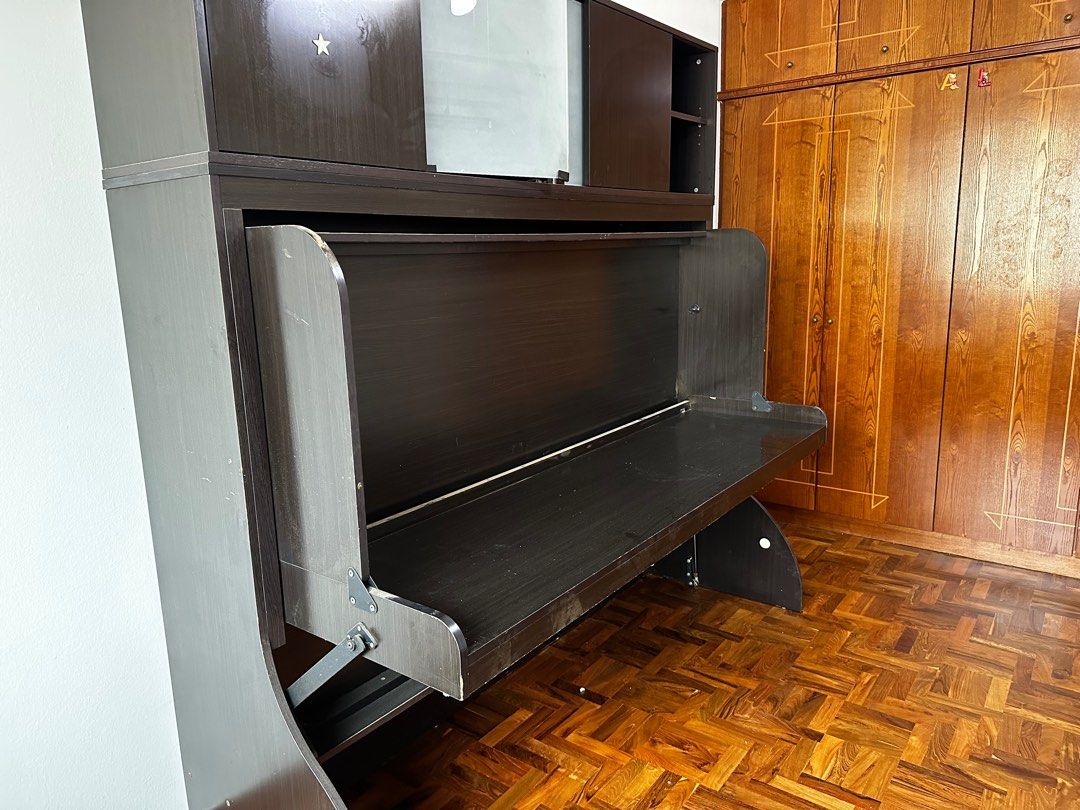 Solid wood Convertible Study table Bed, Furniture & Home Living ...