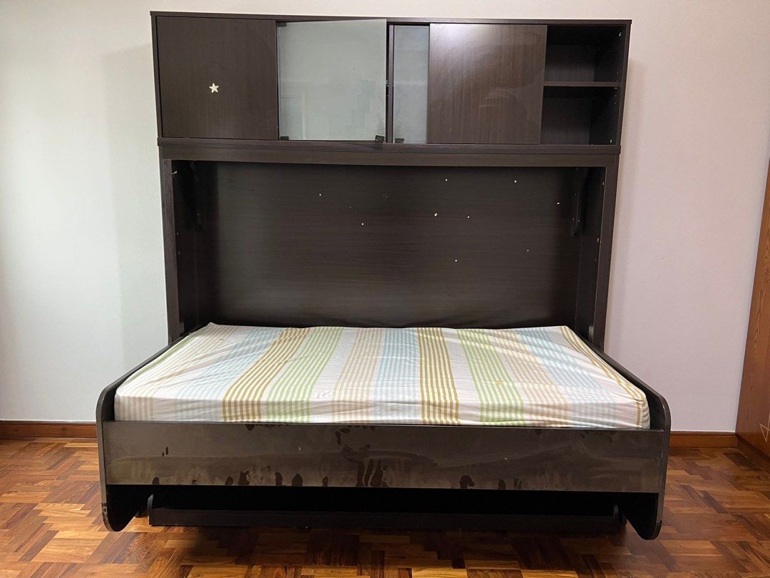 Solid wood Convertible Study table Bed, Furniture & Home Living ...