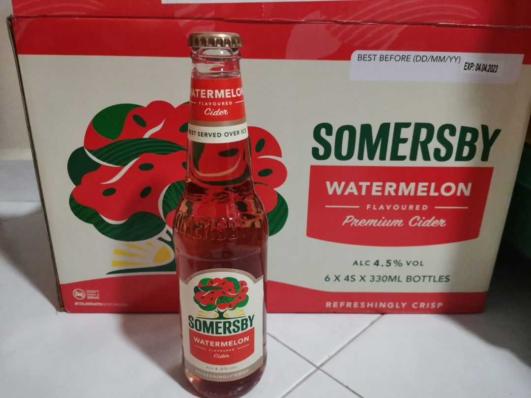 Somersby Watermelon cider, Food & Drinks, Alcoholic Beverages on Carousell