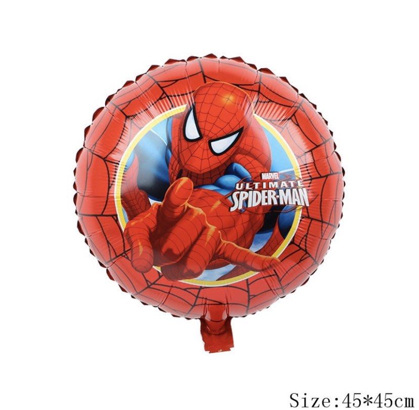 Spider-Man Foil Balloon Red Circle Marvel Spiderman Party, Hobbies ...