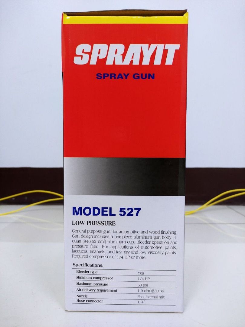 Sprayit Spray Gun Model 527 (Silver) on Carousell