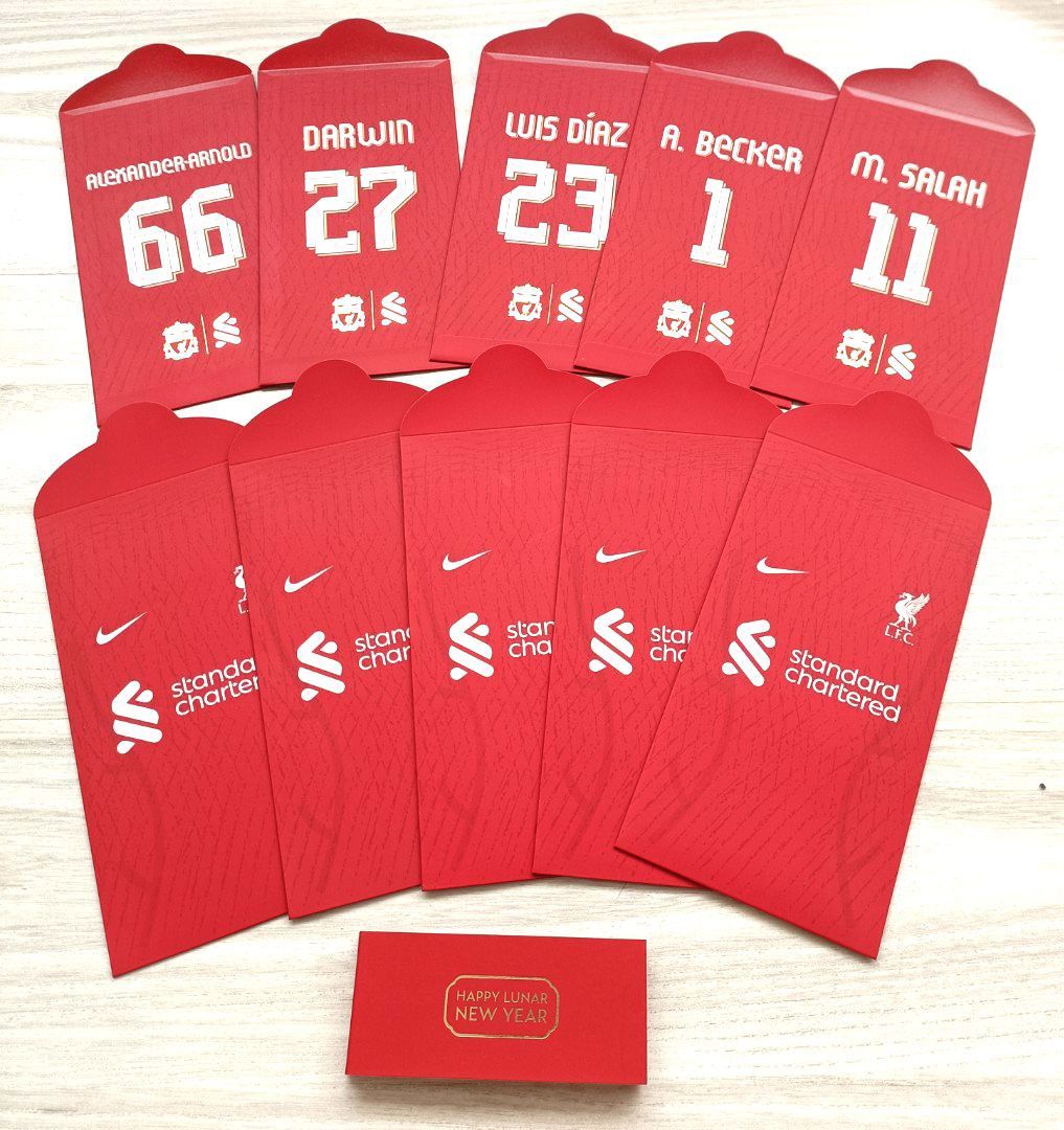 Standard chartered bank X Liverpool 2023 red packet Angpow/Ang pow ...