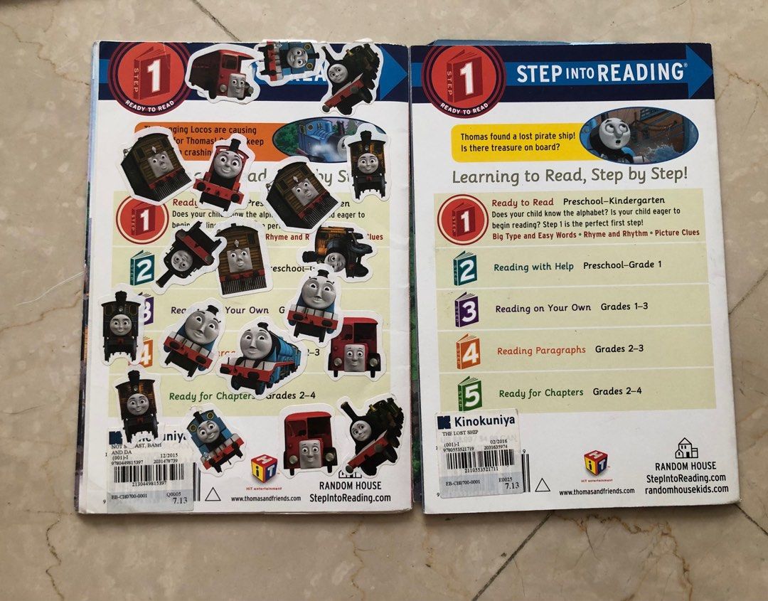 Kindergarten Step into Reading books - Thomas & friends, Hobbies & Toys, Books & Magazines ...