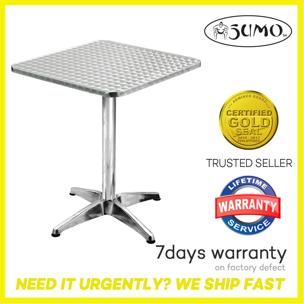 Sumo AT-60SDLX Stainless Steel Top Aluminum Square Pantry Table with ...