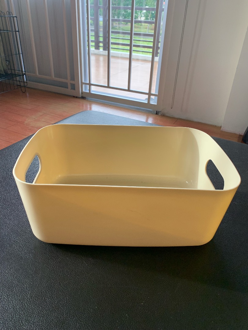 TAKE BOTH Muji-Style Beige Container, Furniture & Home Living, Home ...