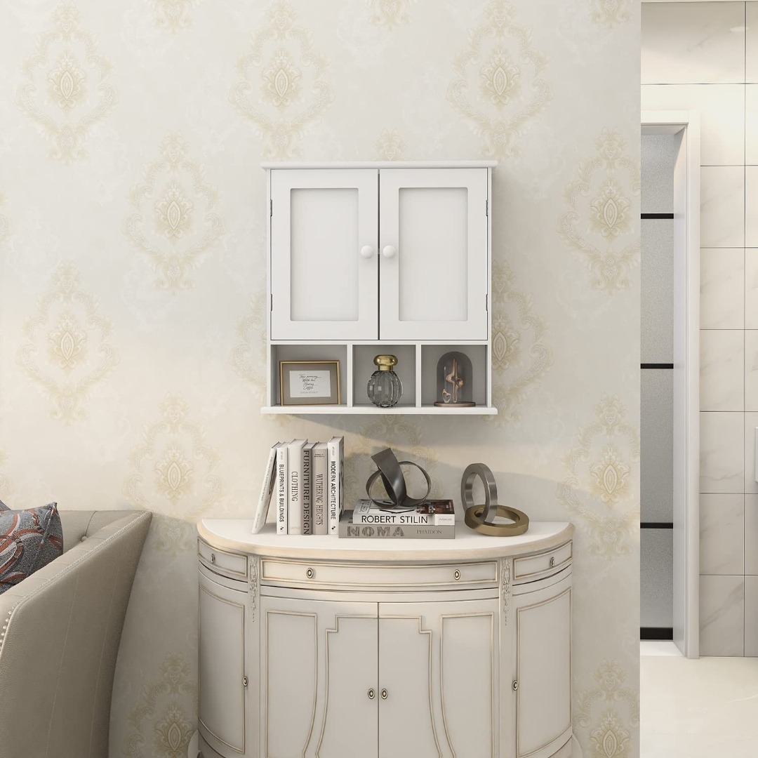 TaoHFE Bathroom Cabinet,Bathroom Wall Cabinet with 2 Door Adjustable ... TaoHFE Bathroom Cabinet,Bathroom Wall Cabinet with 2 Door Adjustable ...