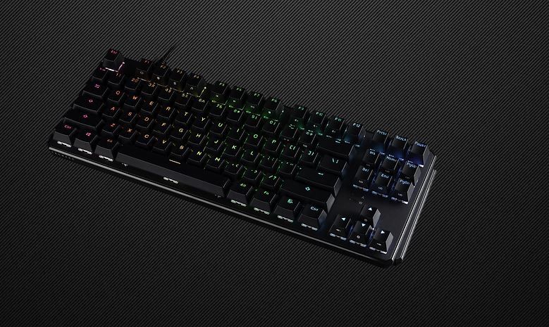 Tecware Phantom+ 87 Black RGB Mechanical Tactile Keyboard - Brown ...