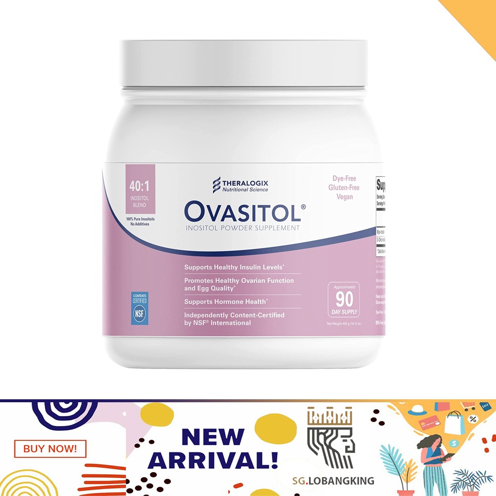 Theralogix Ovasitol Inositol Powder 90 Day Supply | Optimal 40:1 Blend ...