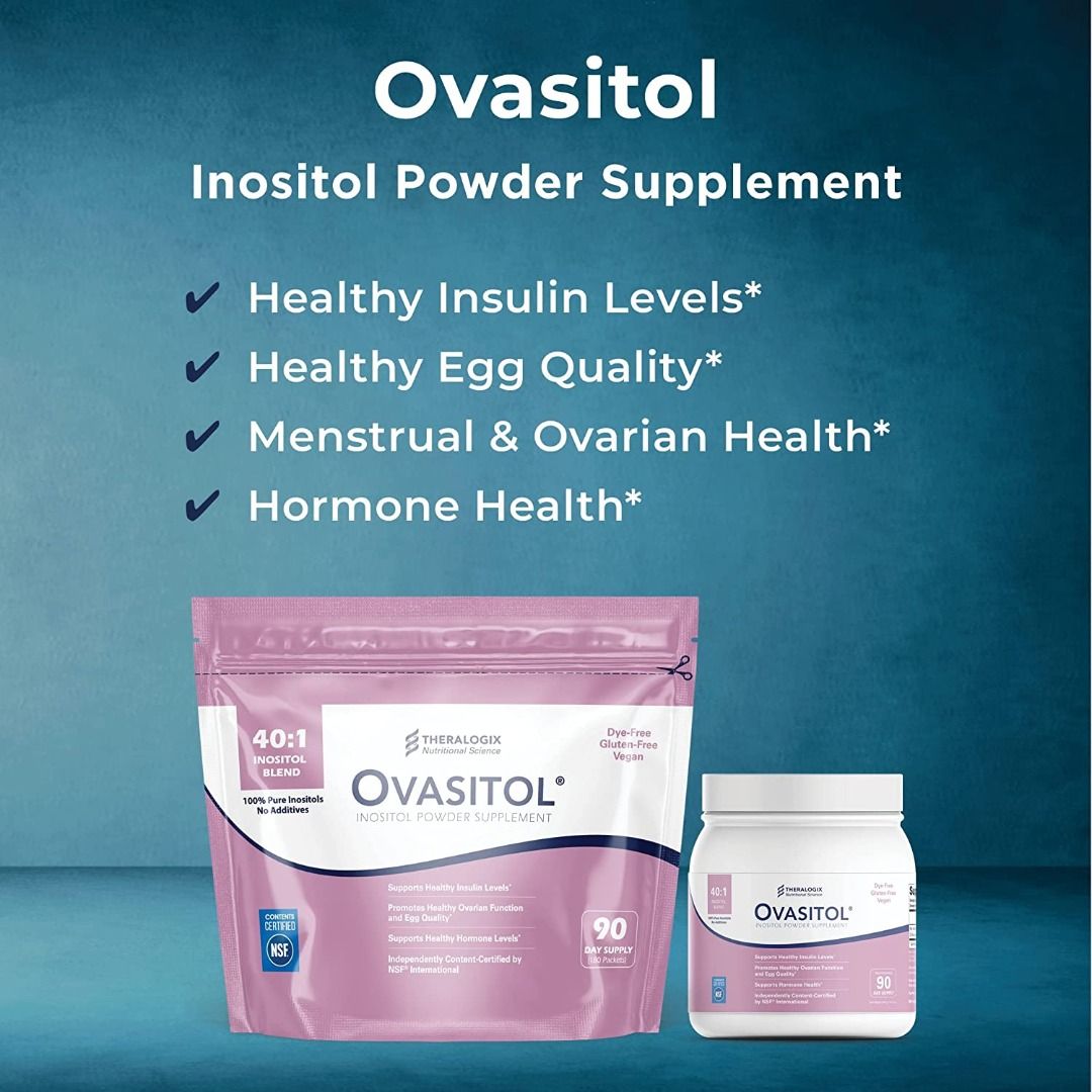 Theralogix Ovasitol Inositol Powder 90 Day Supply | Optimal 40:1 Blend ...