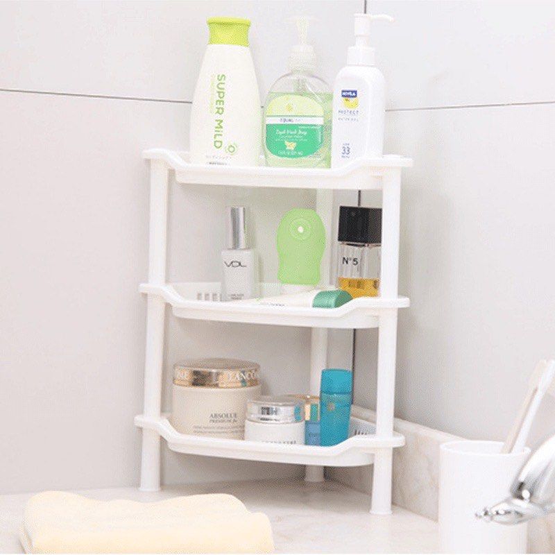 Three-Layer Triangular Plastic Storage Shelf on Carousell