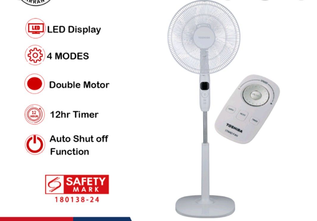 Toshiba standing fan, Furniture & Home Living, Lighting & Fans, Fans on ...