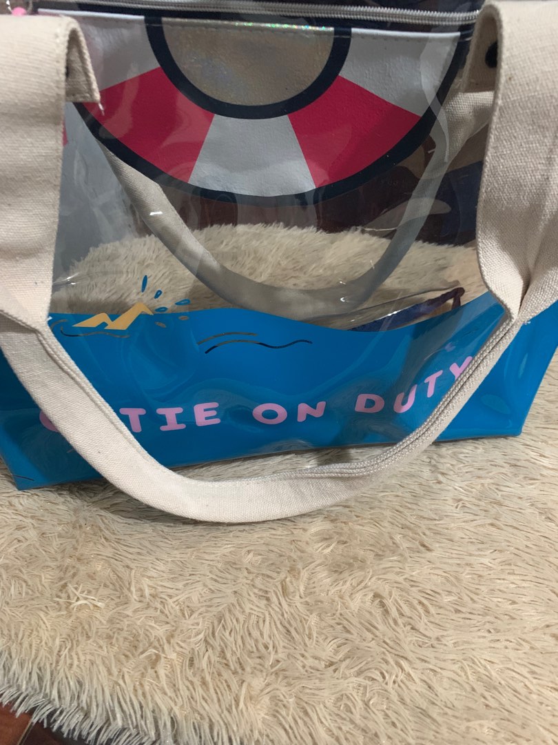 Transparent beach bag, Women's Fashion, Bags & Wallets, Beach Bags on ...