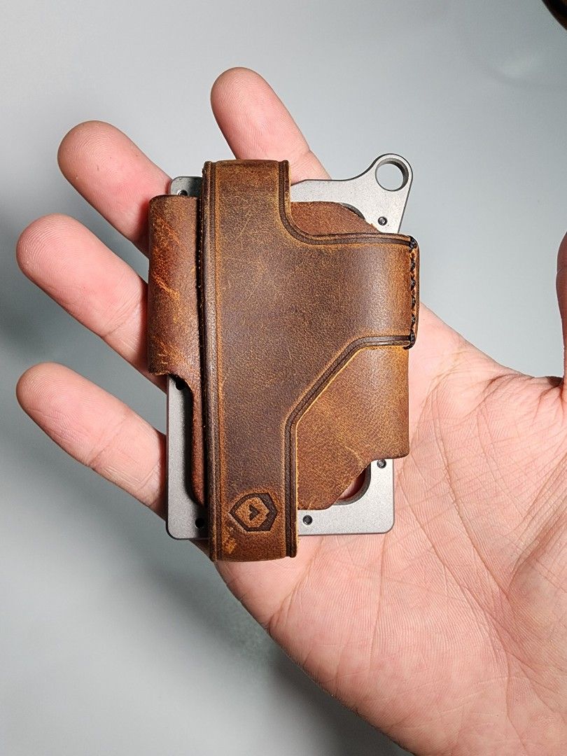 Trayvax Contour Wallet - Titanium Tobacco Brown, Luxury, Bags & Wallets ...