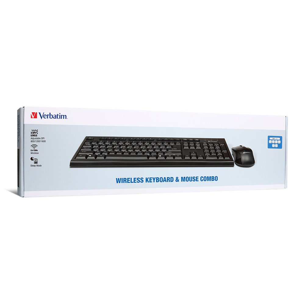 Verbatim Wireless Keyboard & Mouse Combo 66519, Computers & Tech, Parts ...