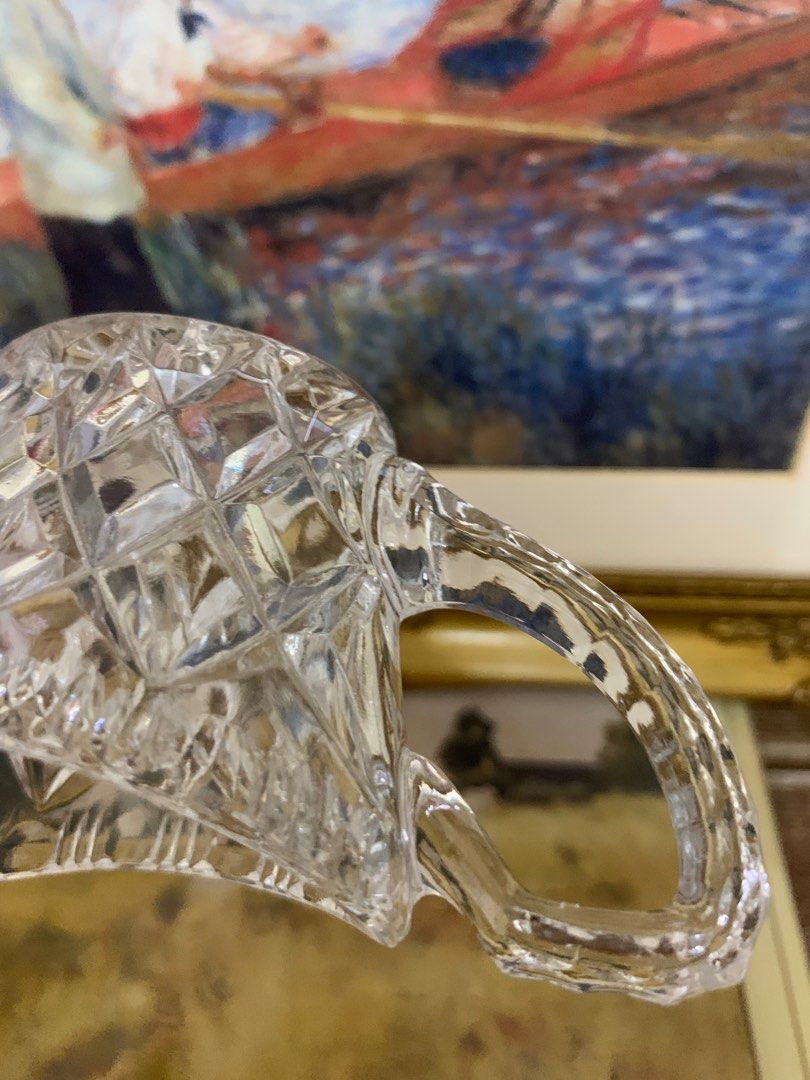 Vintage Cut Lead Crystal Creamer England, Furniture & Home Living ...