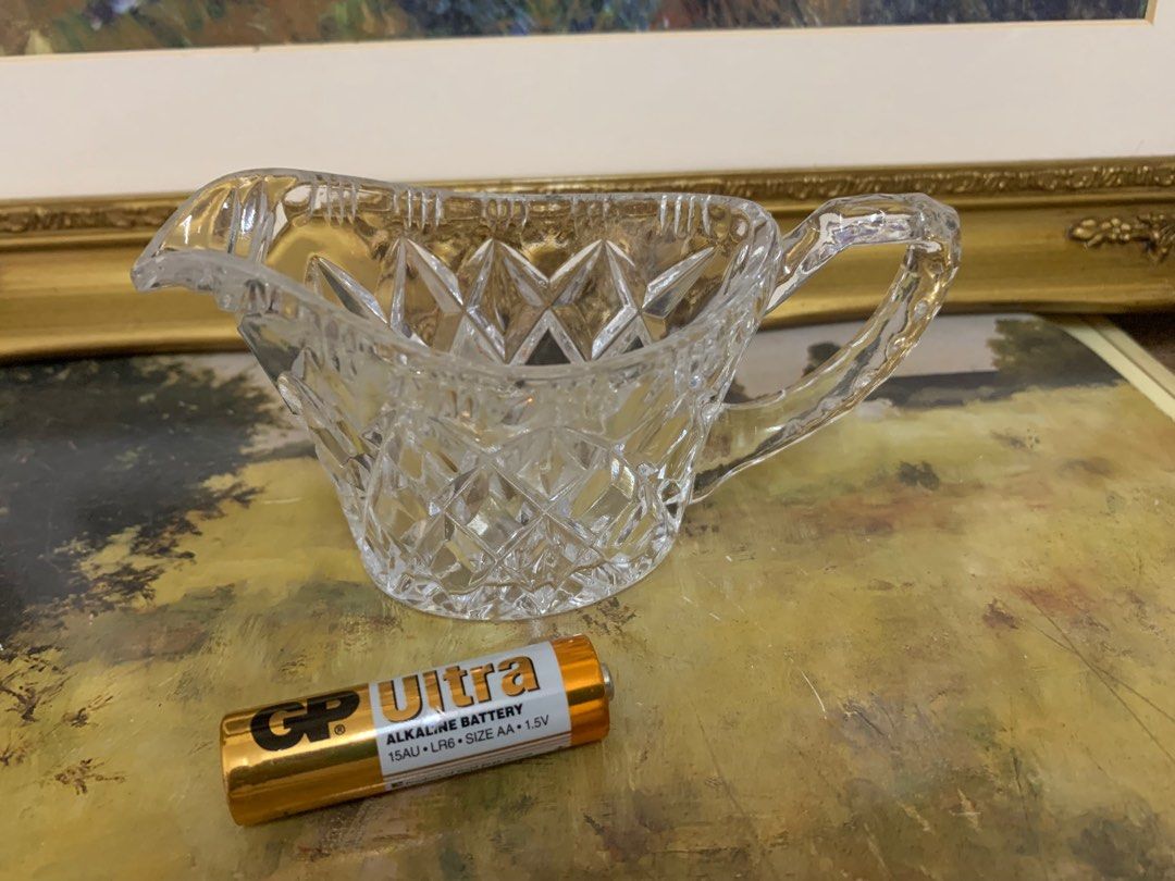 Vintage Cut Lead Crystal Creamer England, Furniture & Home Living ...