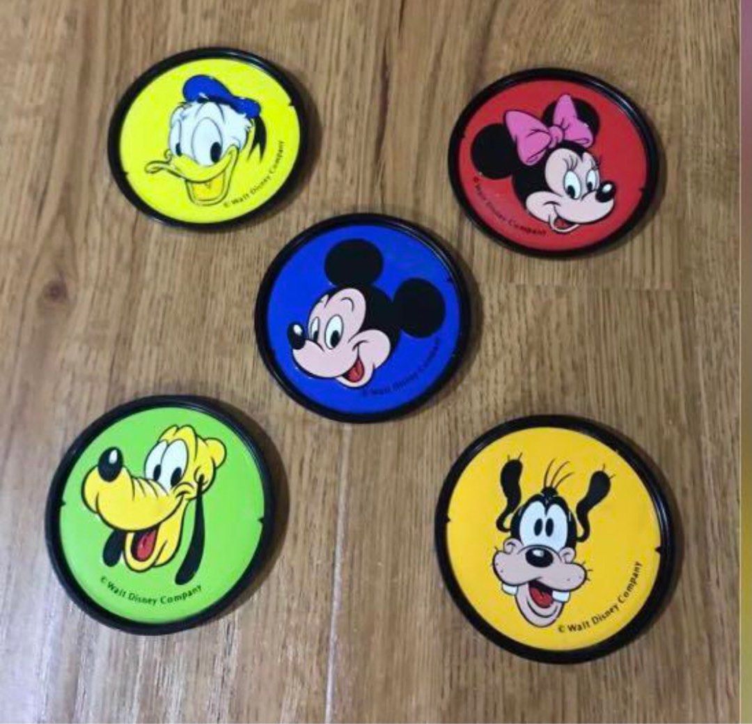 Vintage one set Mickey Mouse colour coasters, Hobbies & Toys, Toys ...