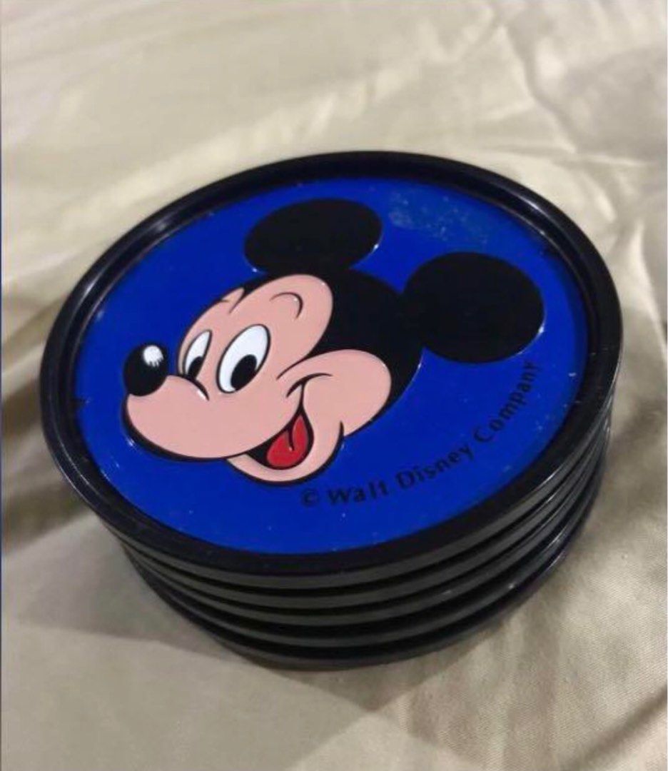 Vintage one set Mickey Mouse colour coasters, Hobbies & Toys, Toys ...