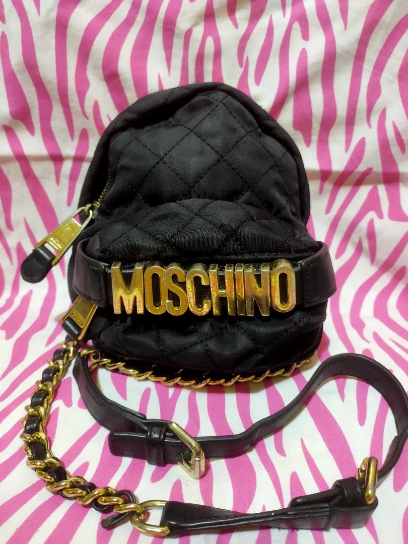 Vintage Moschino Logo Chain sling bag, Luxury, Bags & Wallets on Carousell