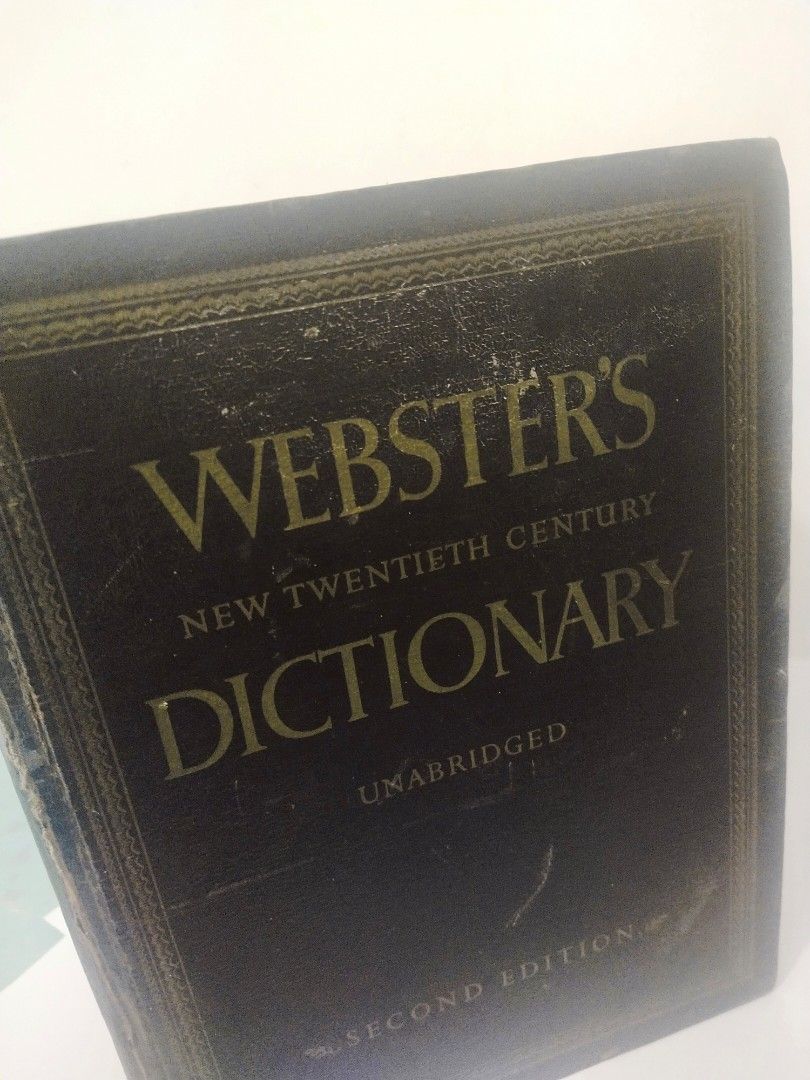 vintage GIANT Webster's Dictionary/2nd edtn./1964/Nice Literary ...