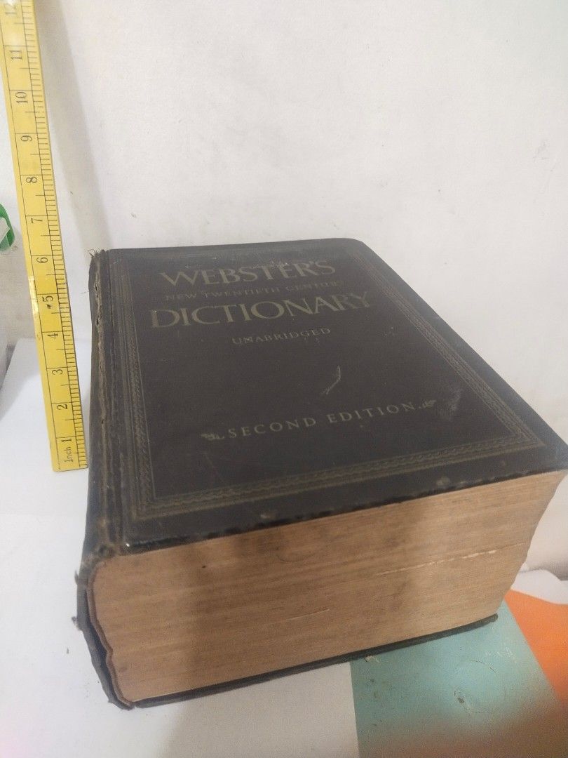 vintage GIANT Webster's Dictionary/2nd edtn./1964/Nice Literary ...