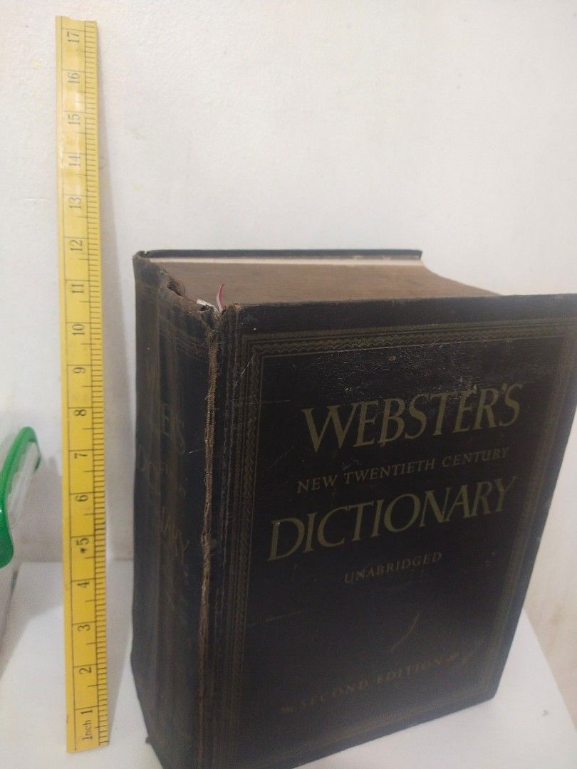 vintage GIANT Webster's Dictionary/2nd edtn./1964/Nice Literary ...