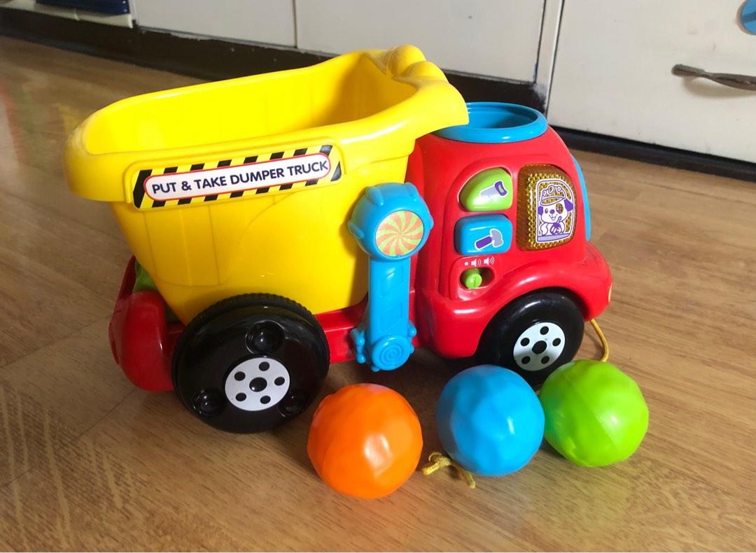 Vtech Drop & Go Dump Truck, Babies & Kids, Infant Playtime on Carousell