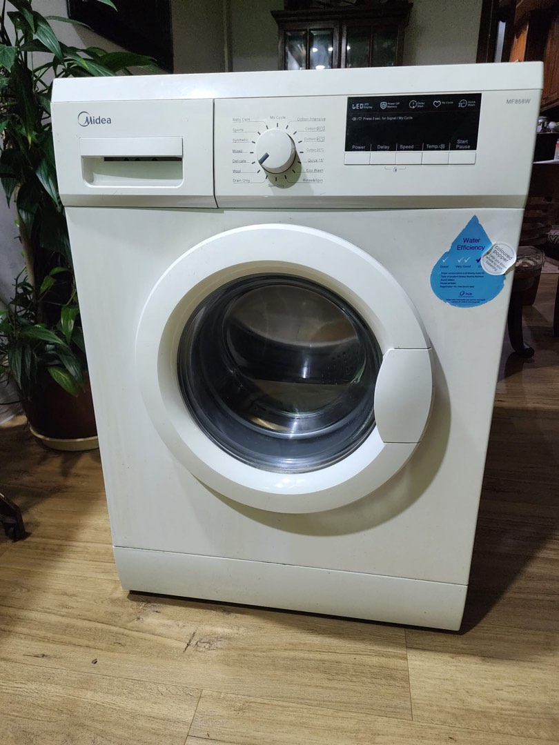 Washing Machine Media MF858W 8.5kg, TV & Home Appliances, Washing ...