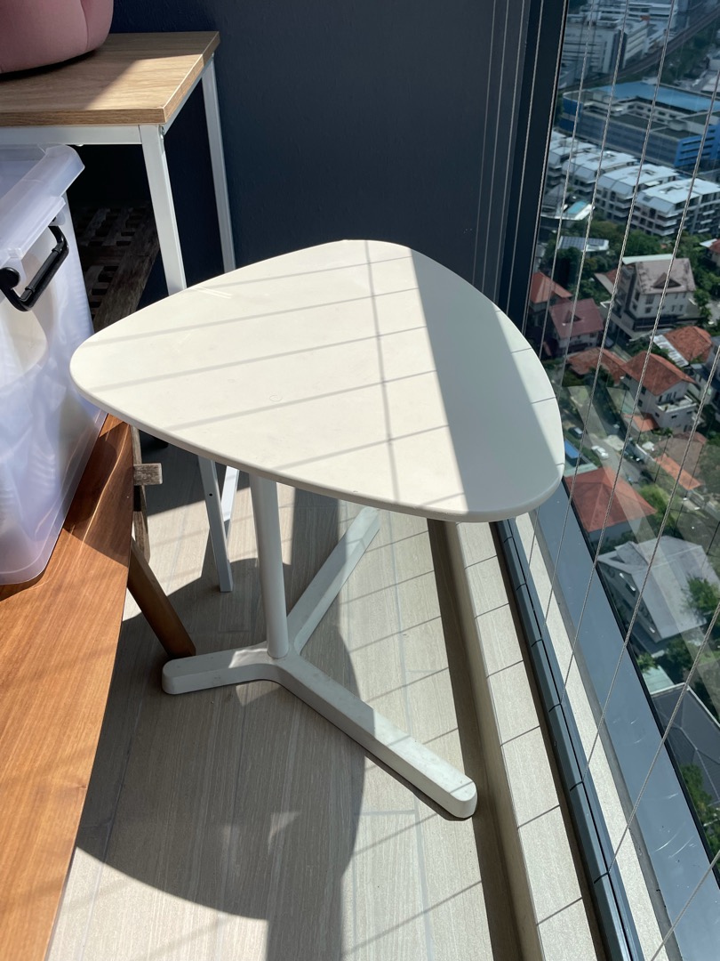 White Ikea adjustable Laptop stand, Furniture & Home Living, Furniture ...