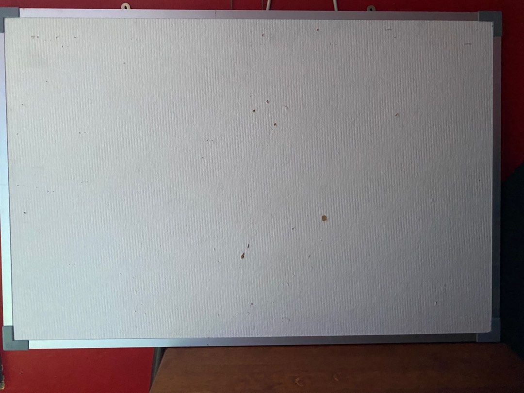 White pin board bulletin board, Hobbies & Toys, Stationery & Craft ...