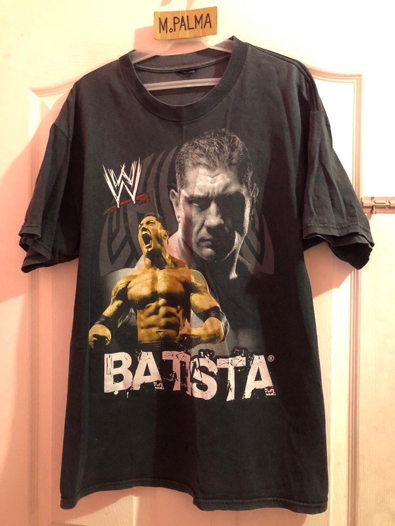 Wwe batista wrestling shirt large 23x29.5, Men's Fashion, Tops & Sets ...