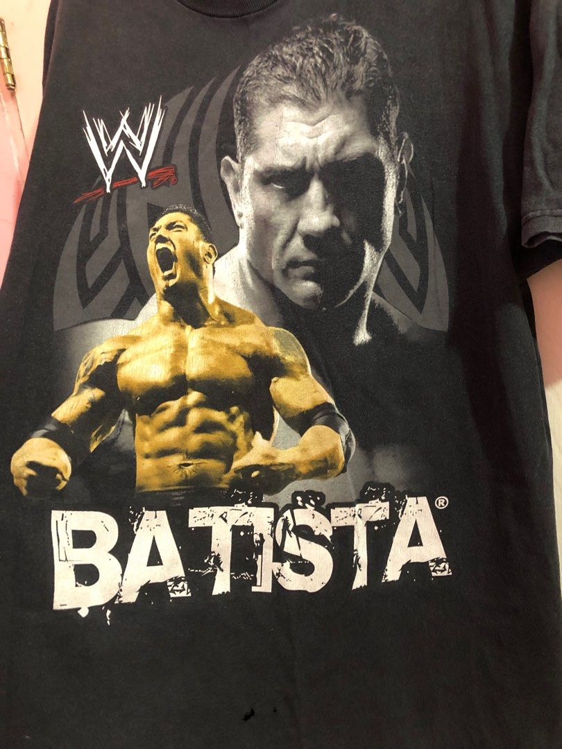 Wwe batista wrestling shirt large 23x29.5, Men's Fashion, Tops & Sets ...