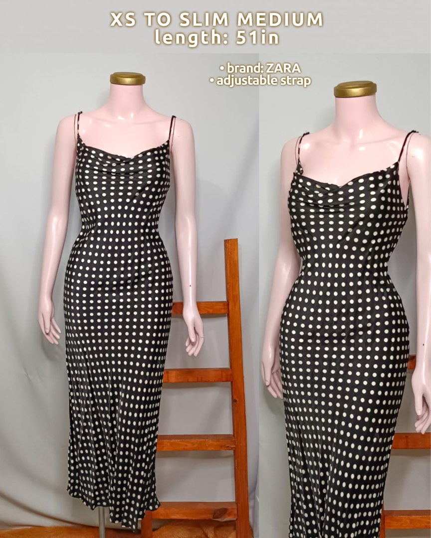 ZARA Satin dress, Women's Fashion, Dresses & Sets, Dresses on Carousell
