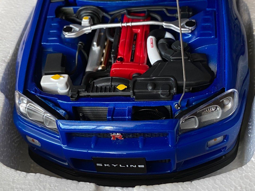 1/18 AUTOart Nissan GTR R34 Vspec 2, 興趣及遊戲, 玩具 & 遊戲類 - Carousell