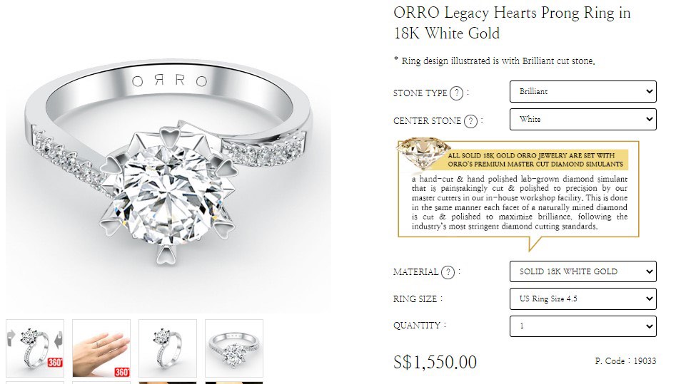 18k Orro Diamond Ring, Women's Fashion, Jewelry & Organisers, Rings on ...