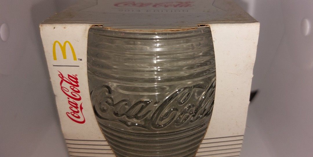 2014 Mcdonald's Coca Cola Coke Ripple Pattern Collectible Glass Glasses ...