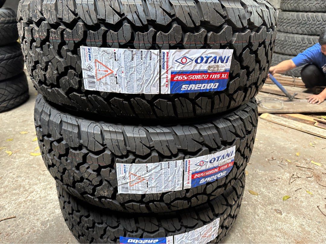 265-50-r20 Otani AT All terrain Thailand Tire, Car Parts & Accessories, Mags and Tires on Carousell