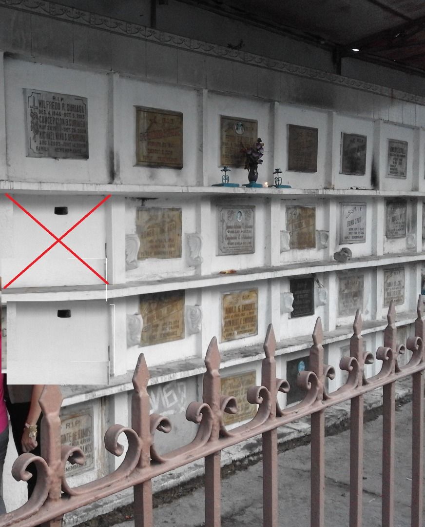 2 Adjacent Units Memorial Slot St. John Cemetery, Valenzuela on Carousell