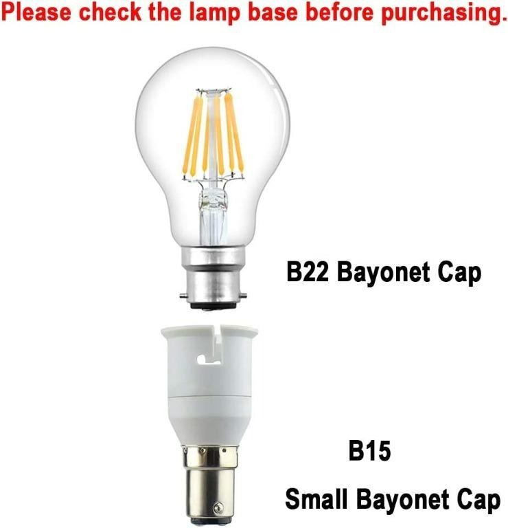 [458A] Socket Converter B15 to B22 Bulb Holder Converter Small Bayonet ...