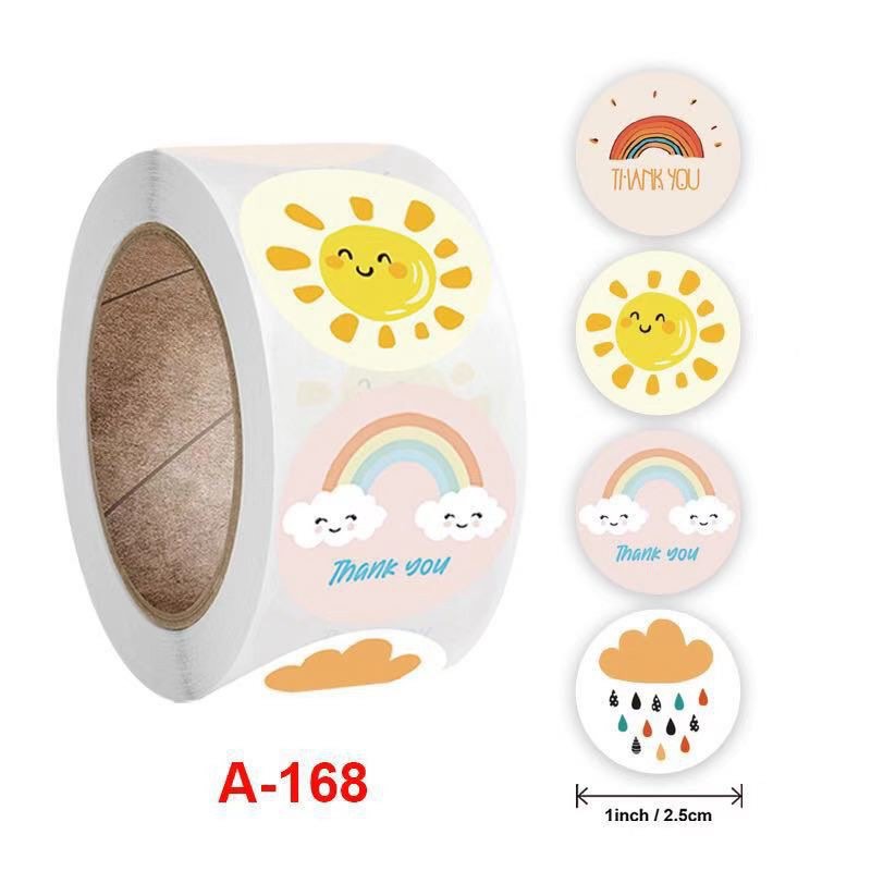 500 PCS SELF ADHESIVE SEALING LABEL THANK YOU STICKER on Carousell