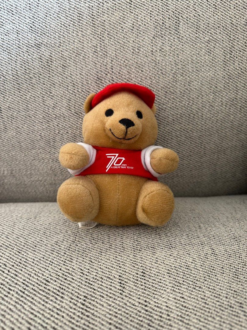 70th anniversary SIA Bear, Hobbies & Toys, Toys & Games on Carousell