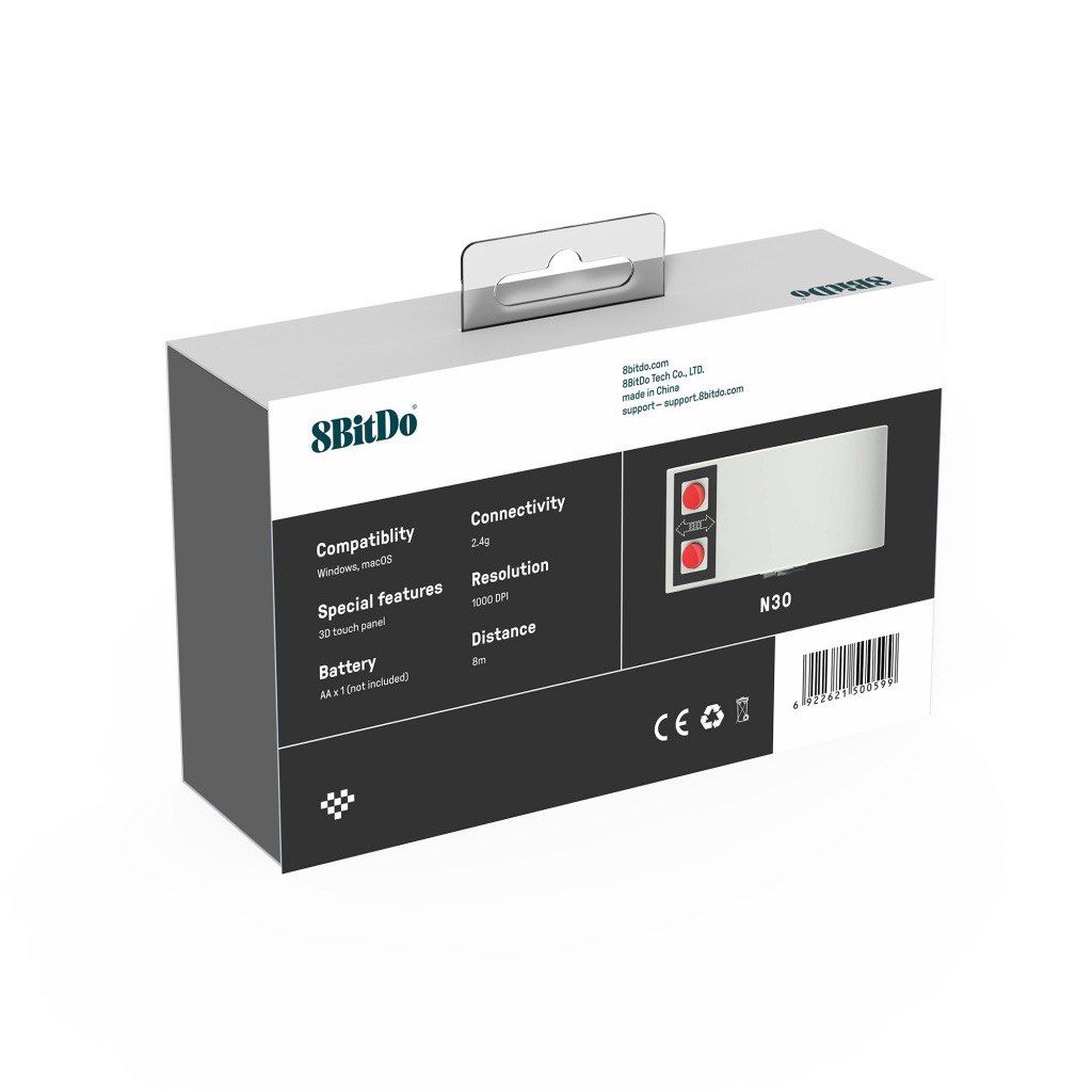 8bitdo N30 Wireless Mouse With D Pad Navigation Button 3d Touch Panel For Windows Mac Os