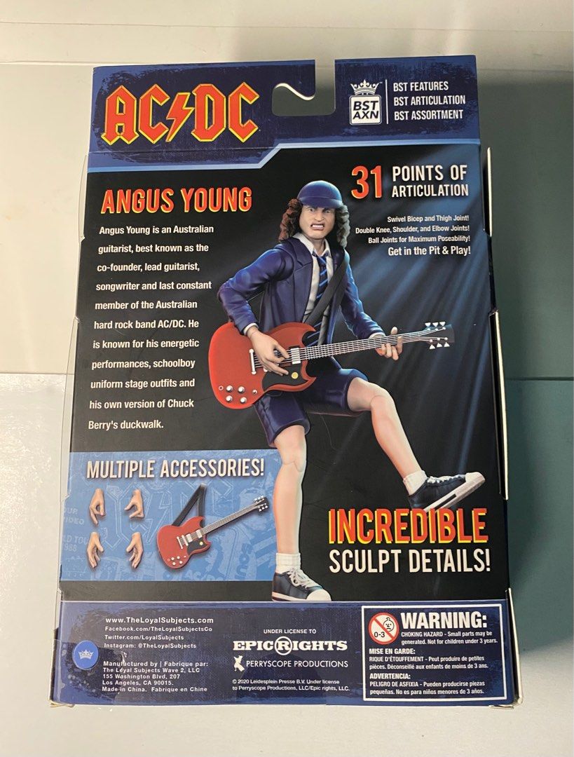 AC/DC - Angus Young BST AXN 5" Action Figure / Kizz the spaceman ...