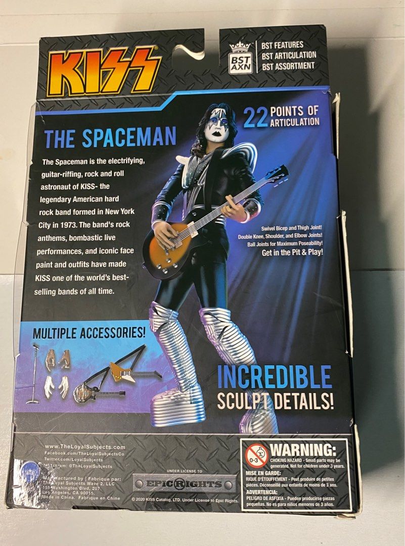 AC/DC - Angus Young BST AXN 5" Action Figure / Kizz the spaceman ...