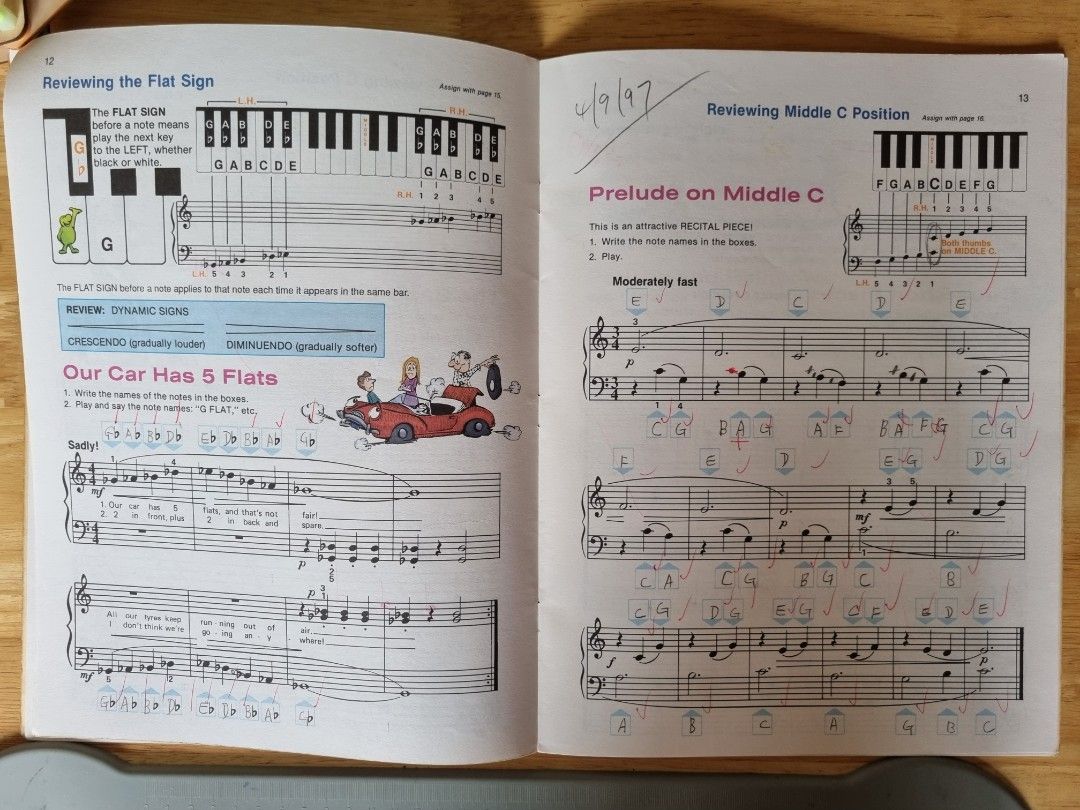 Alfred basic piano library theory book level 1b book, Hobbies & Toys ...